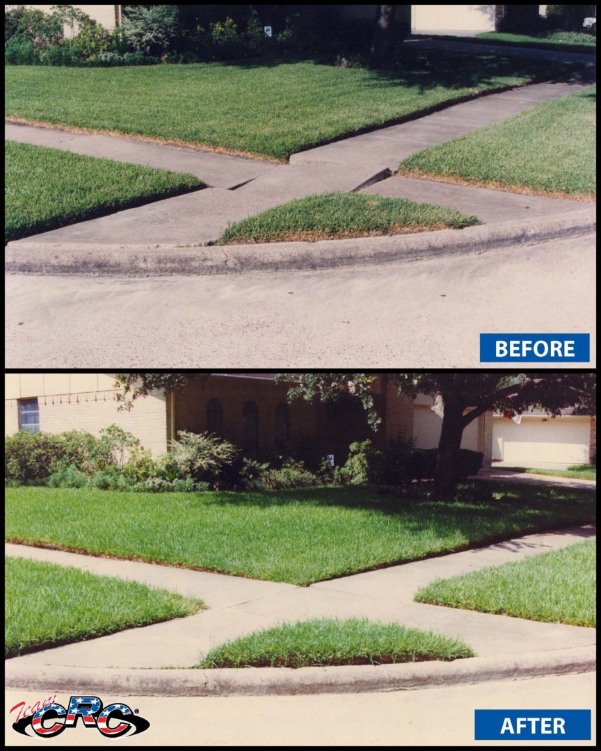 City Sidewalk Intersection Before & After – CRC Concrete Raising Corp.