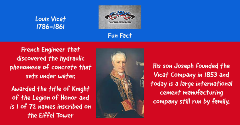 Louis Vicat – CRC Concrete Raising Corp.